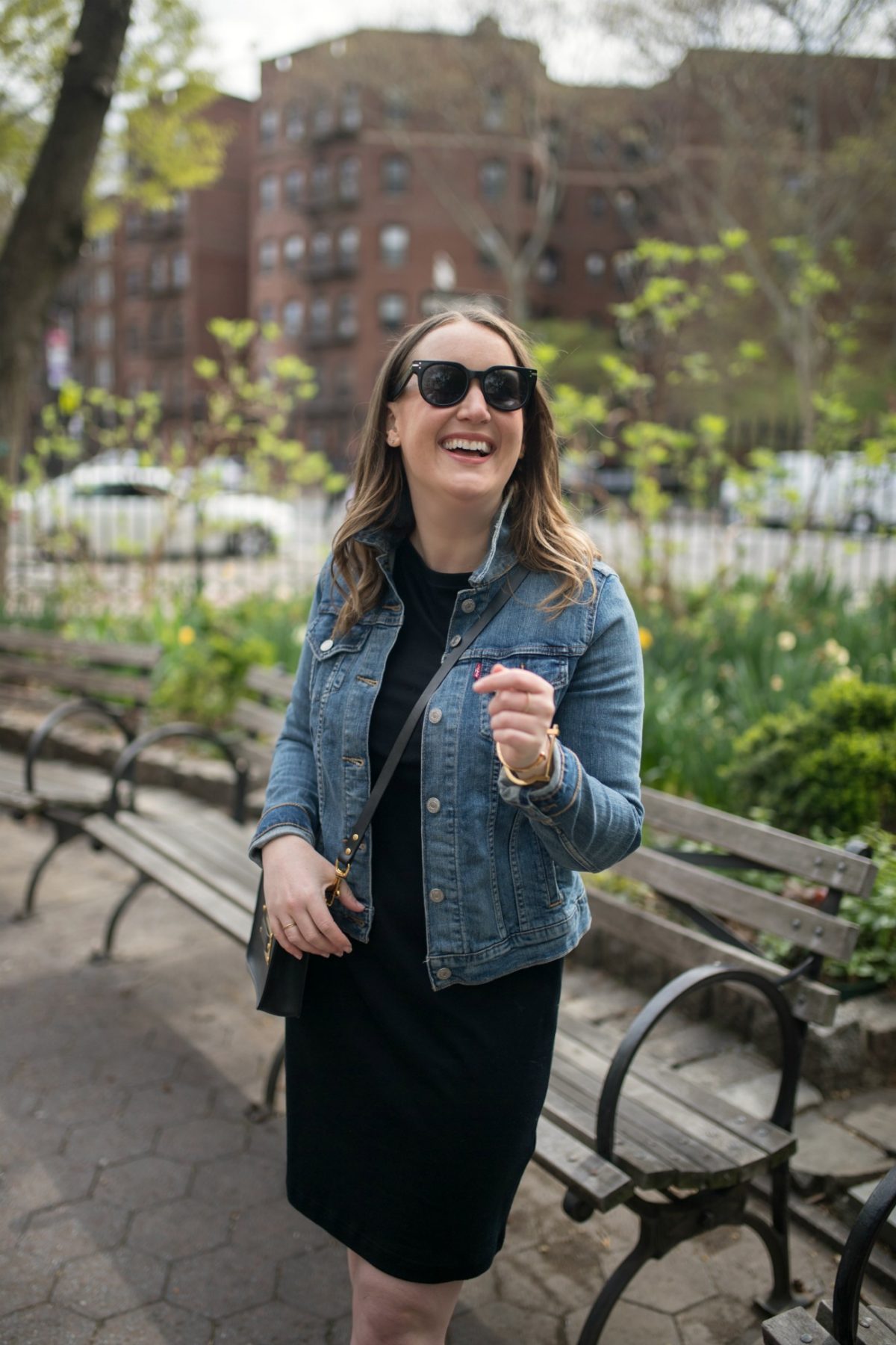 denim-jacket-tshirt-dress - wit & whimsy
