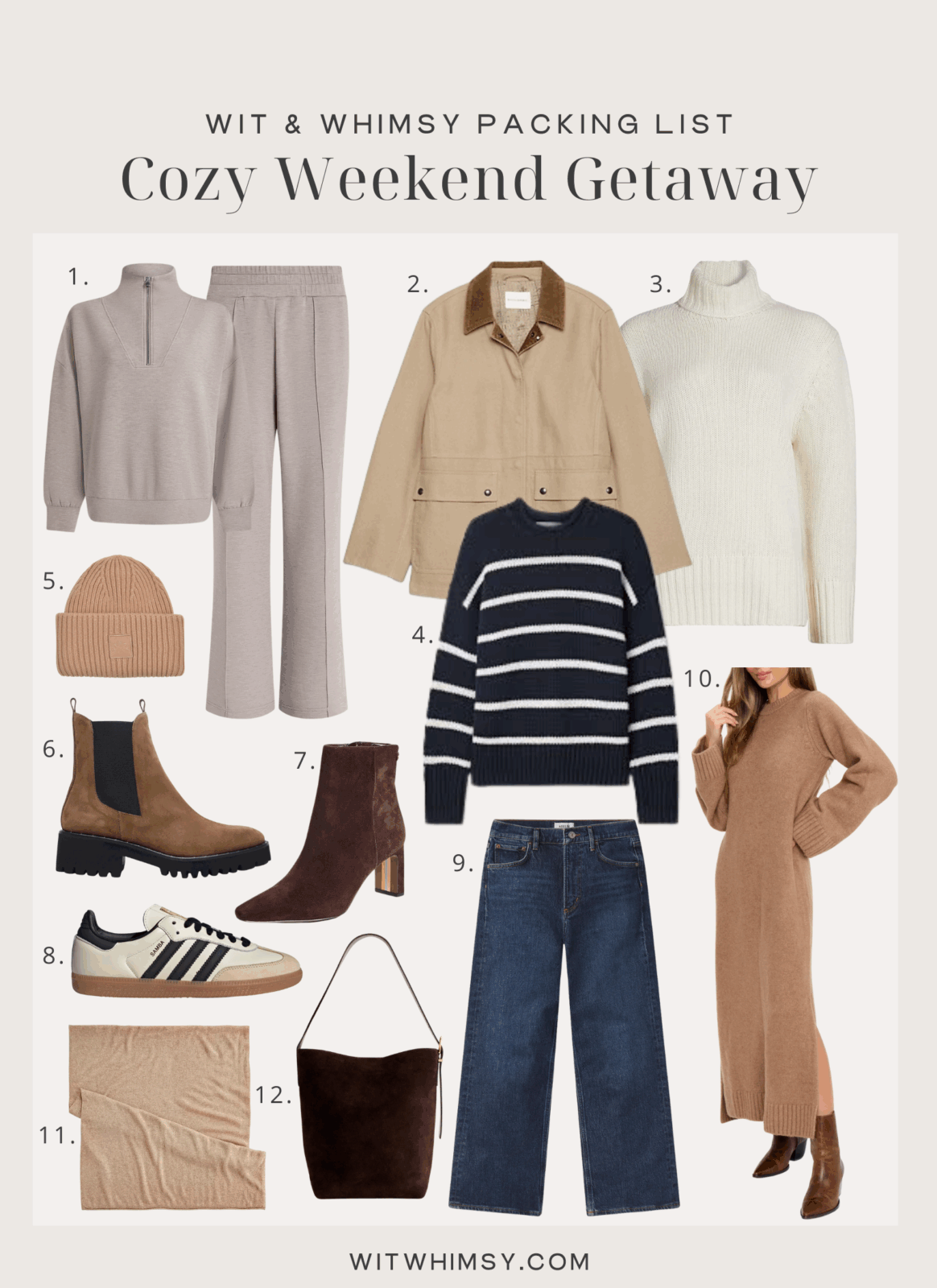 Weekend Getaway Packing List - Cozy Fall Essentials
